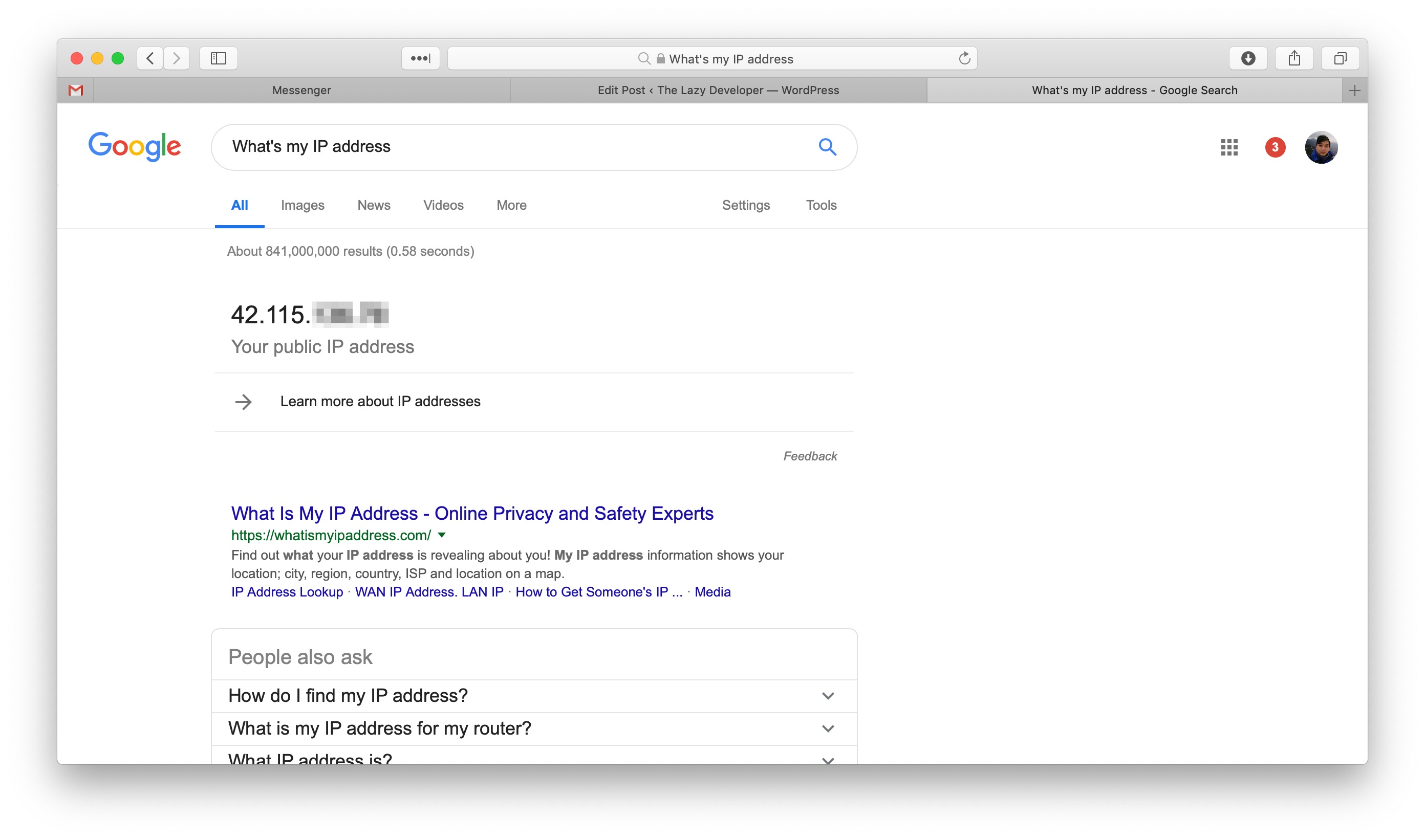 Tự tìm IP của mình - The Lazy Developer
